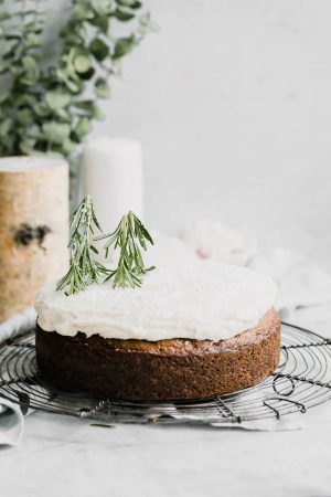 Winter Solstice Cake (aka a Festive Coconut Carrot Cake) - Broma Bakery