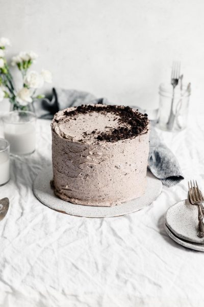 Oreo Cake with Coffee Oreo Buttercream - Broma Bakery