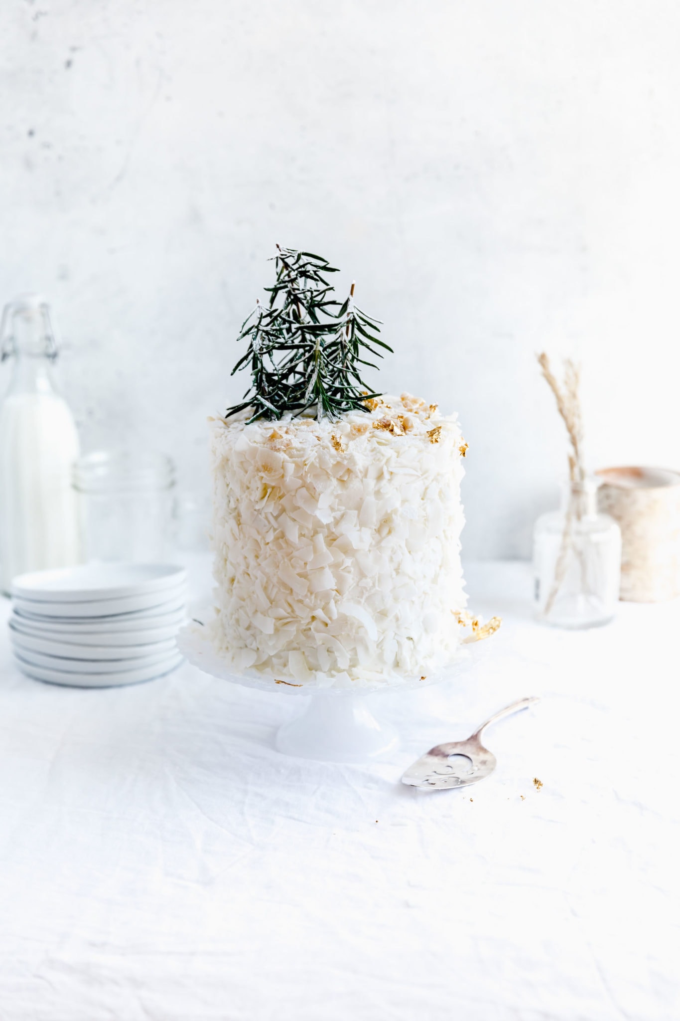Christmas Coconut Cake Recipe | Moist & Fluffy Coconut Cake
