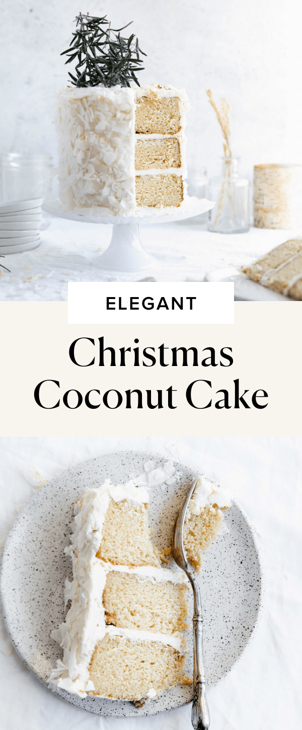Christmas Coconut Cake Recipe | Moist & Fluffy Coconut Cake