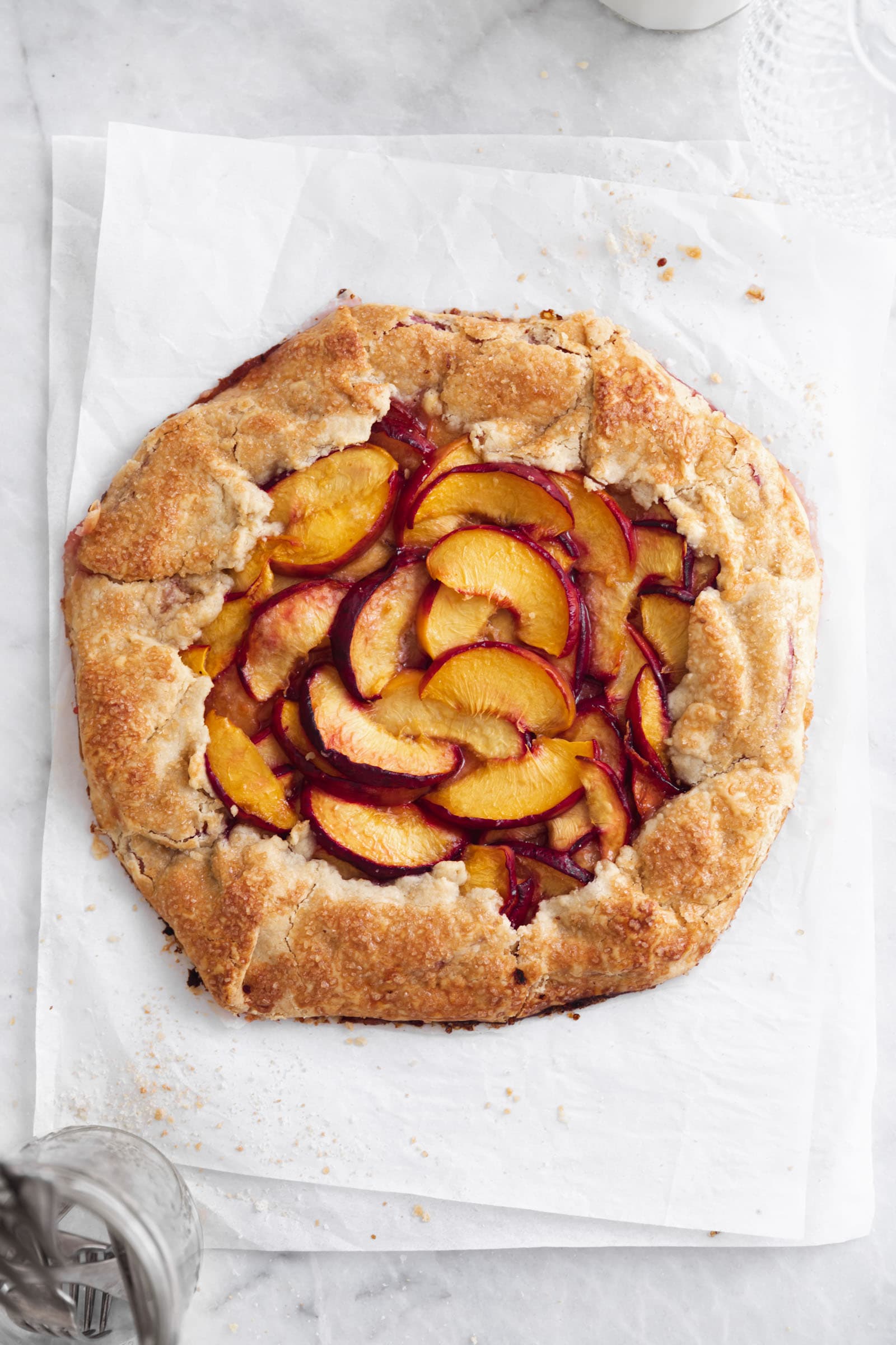 Easy Peach Galette - Broma Bakery