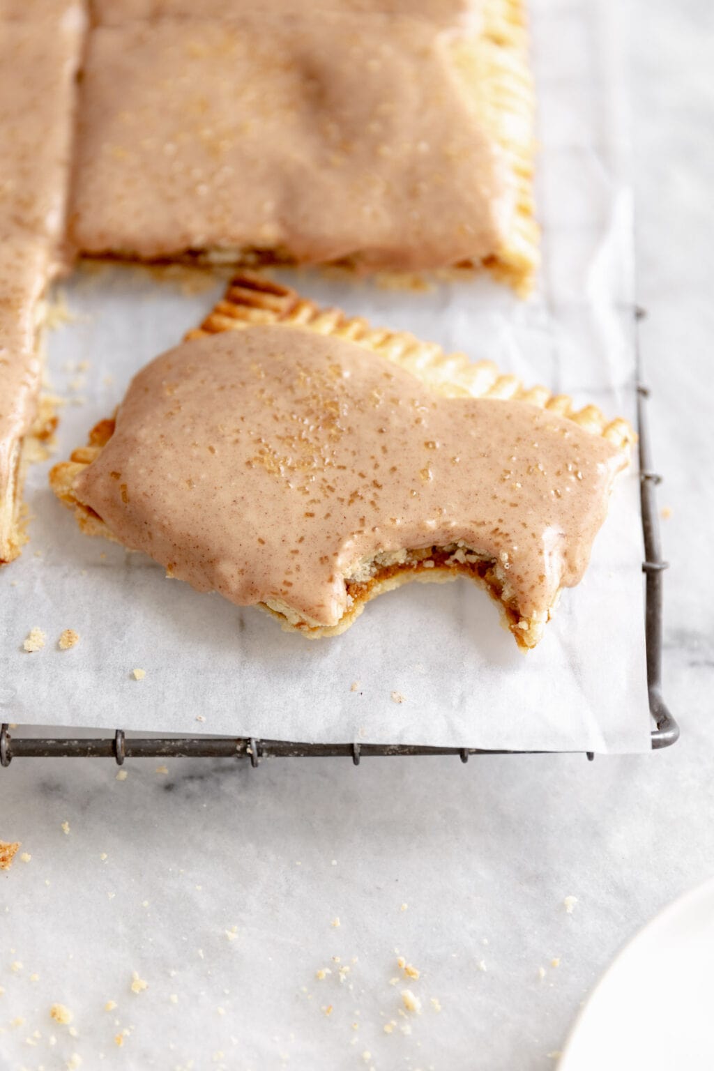 Giant Pumpkin Pop Tart with Maple Icing - Broma Bakery
