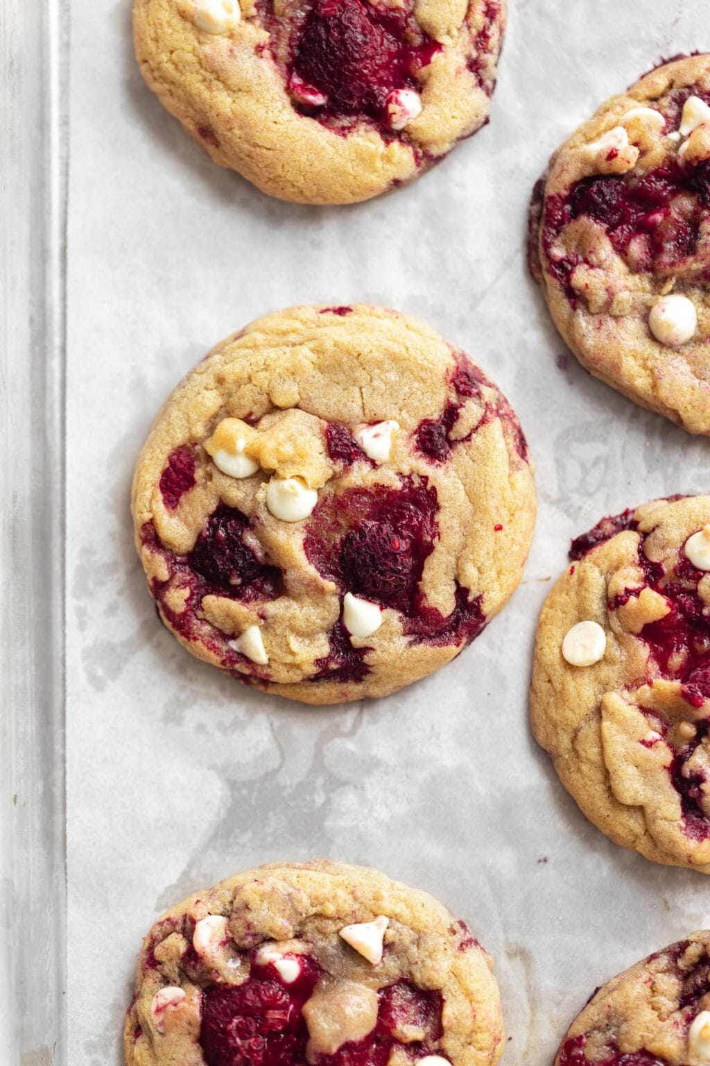 White Chocolate Raspberry Cookies - Broma Bakery