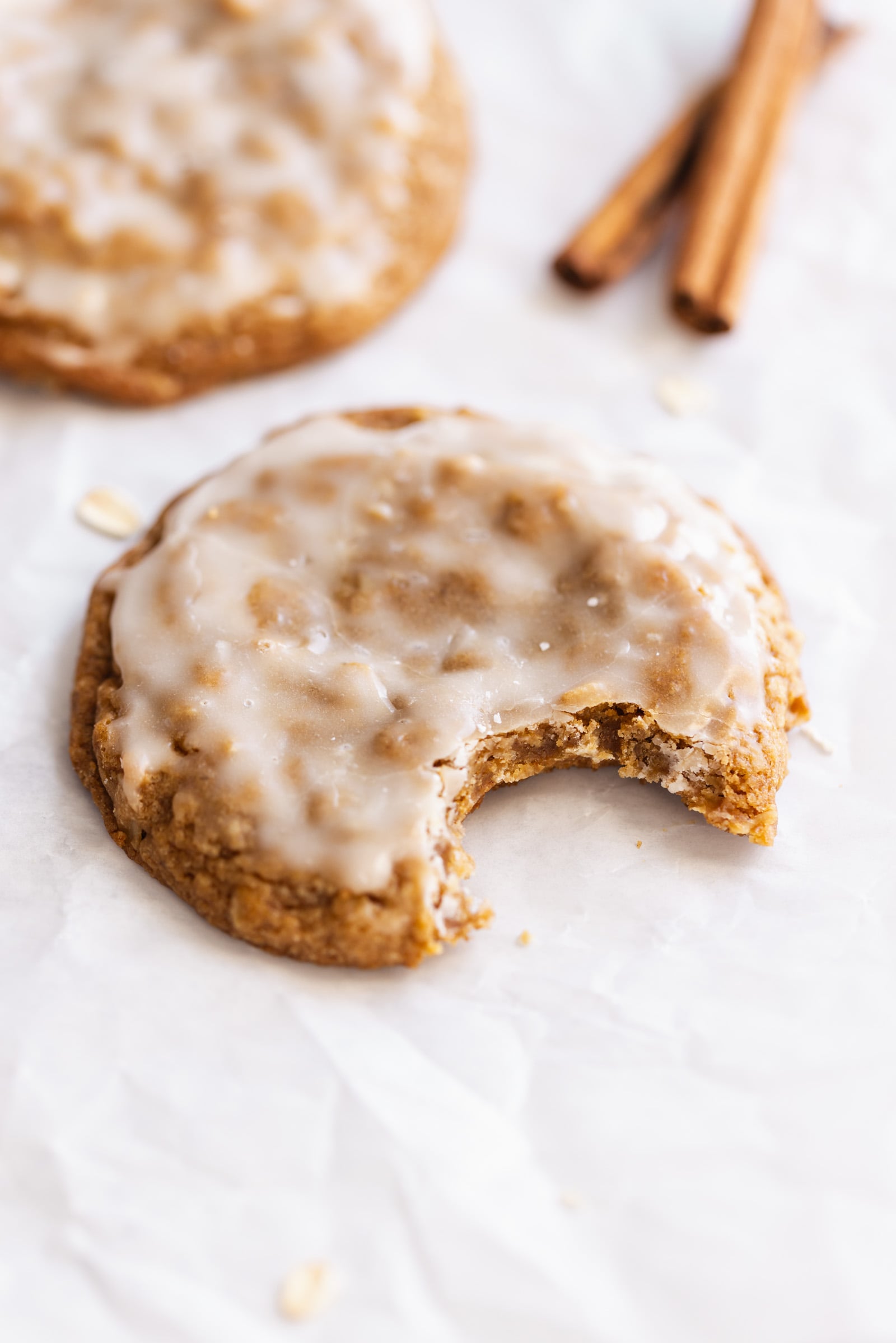 Gingerbread Iced Oatmeal Cookies - Broma Bakery