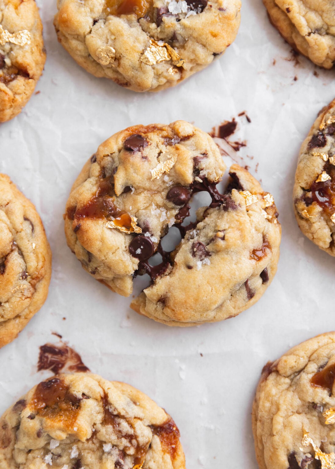 Millionaire Toffee Chocolate Chunk Cookies - Broma Bakery
